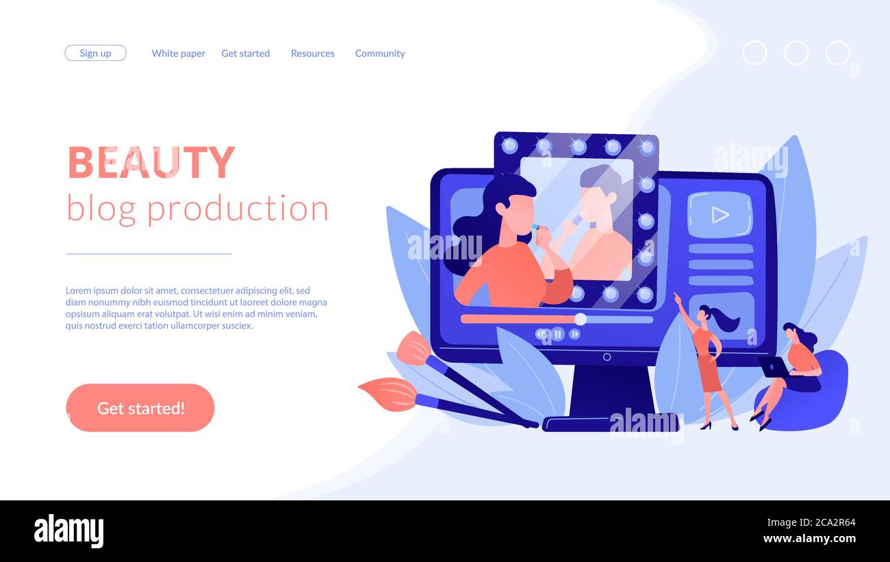 Beauty consultant Stock Vector Images - Alamy