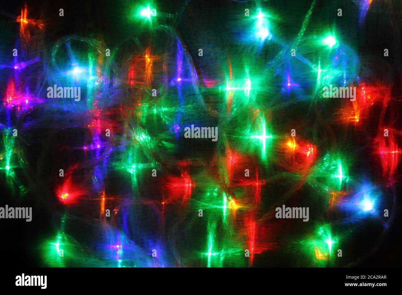 christmas abstract background from color lights as holiday texture ...