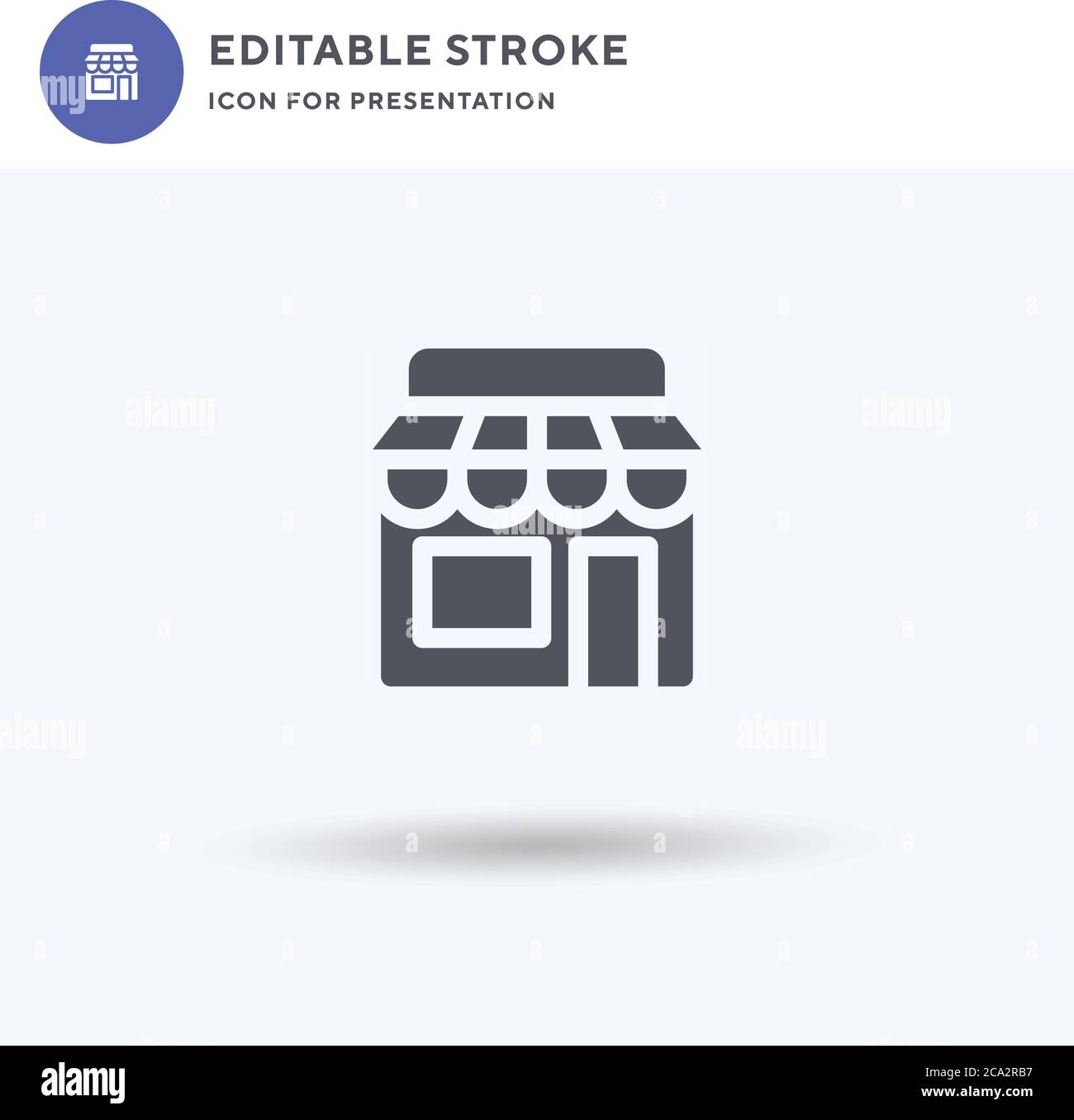 Store icon vector, filled flat sign, solid pictogram isolated on white ...