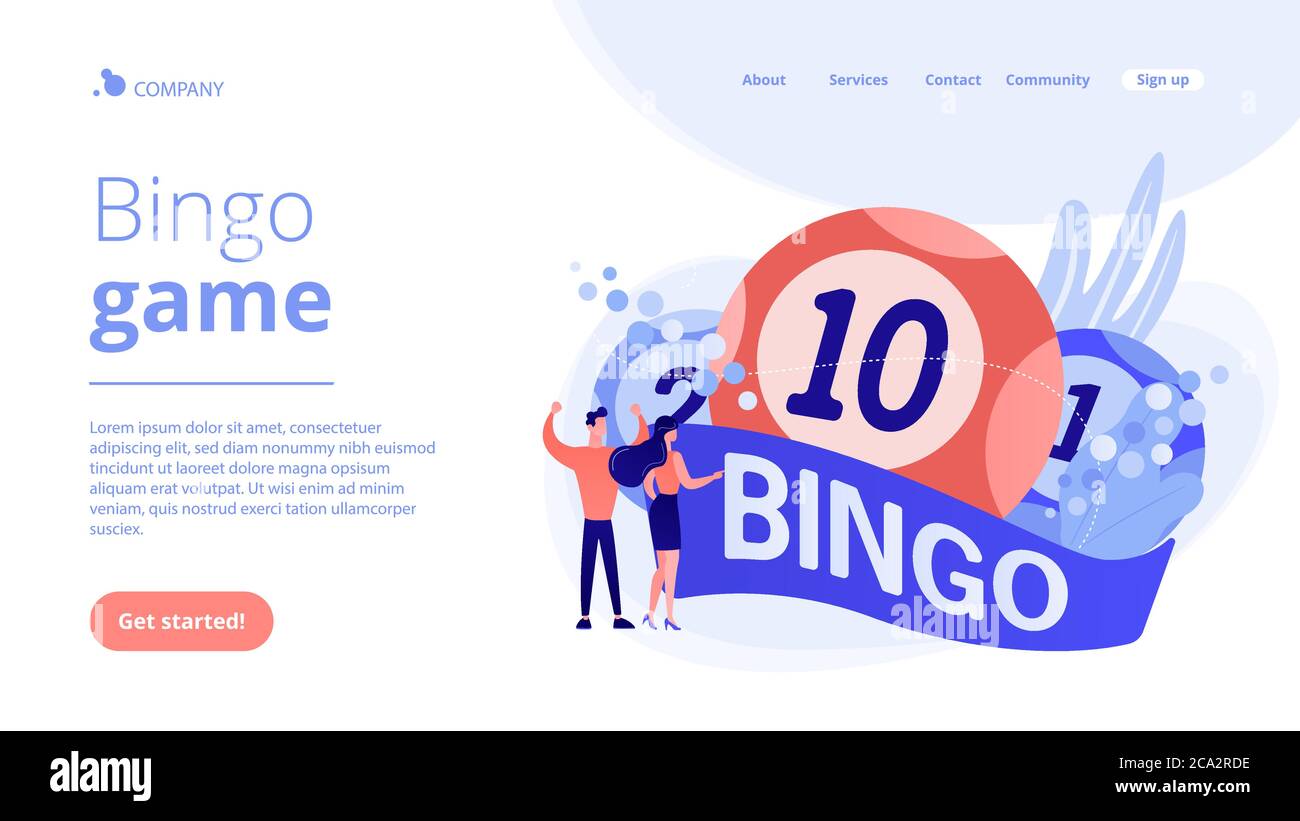 Lottery vector website template hi-res stock photography and images - Alamy