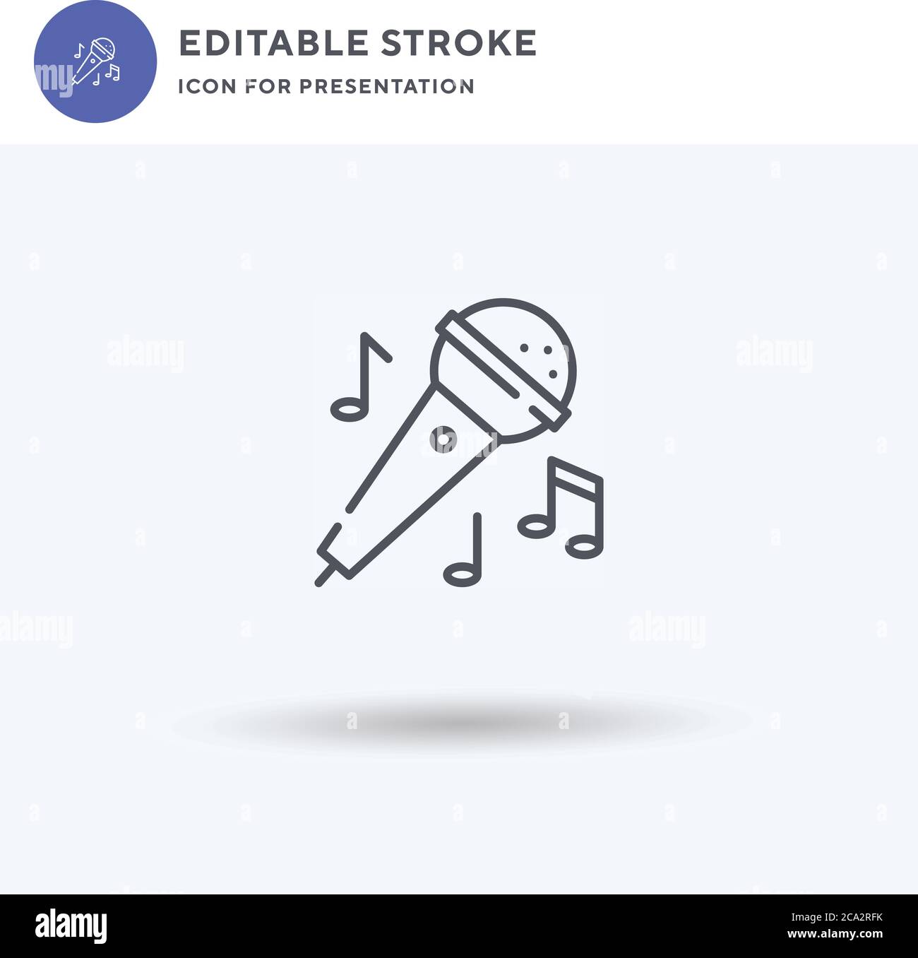 Karaoke icon vector, filled flat sign, solid pictogram isolated on ...