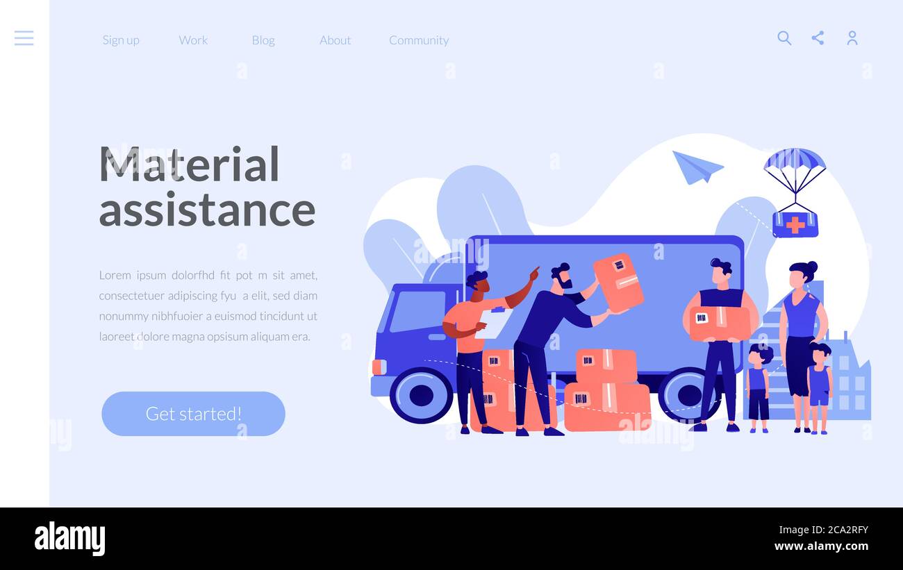 Humanitarian aid Stock Vector Images - Alamy