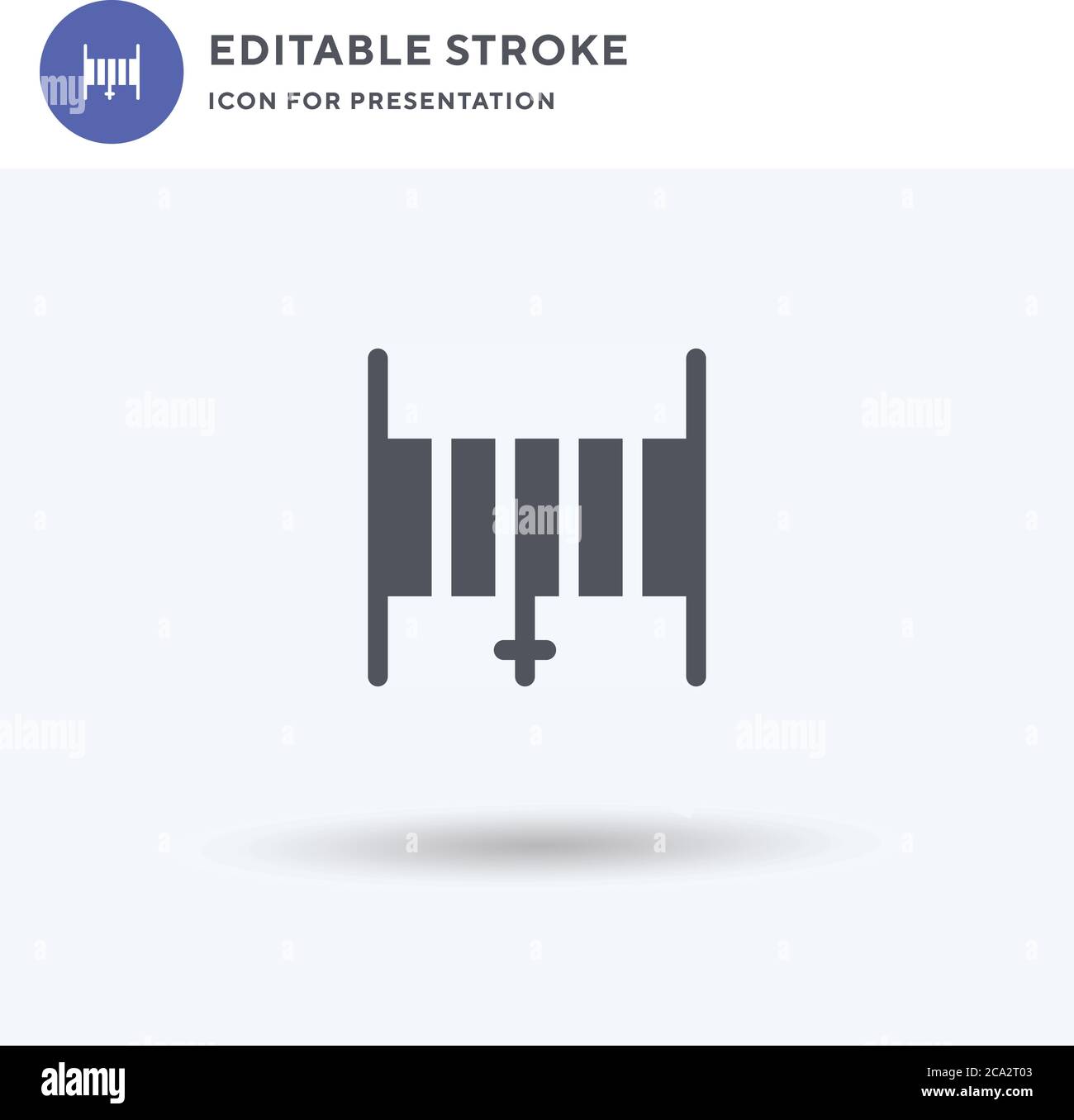 Hose icon vector, filled flat sign, solid pictogram isolated on white ...