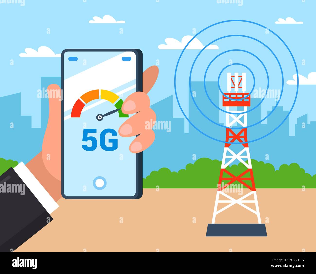 Web speed checking Stock Vector Images - Alamy