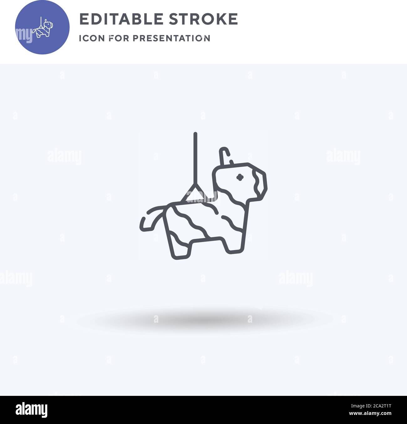 Pinata icon vector, filled flat sign, solid pictogram isolated on white ...