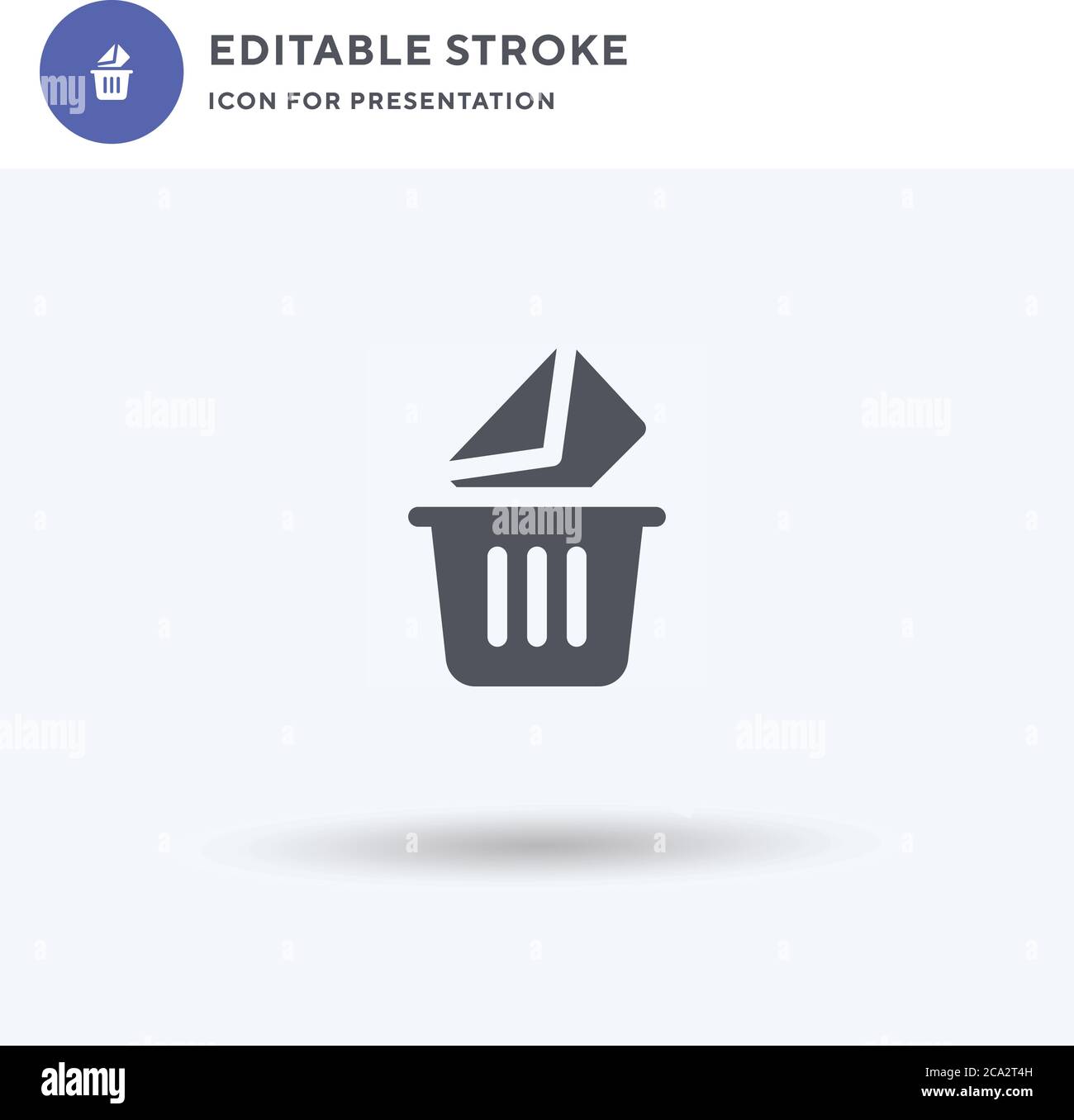 Removed icon vector, filled flat sign, solid pictogram isolated on ...