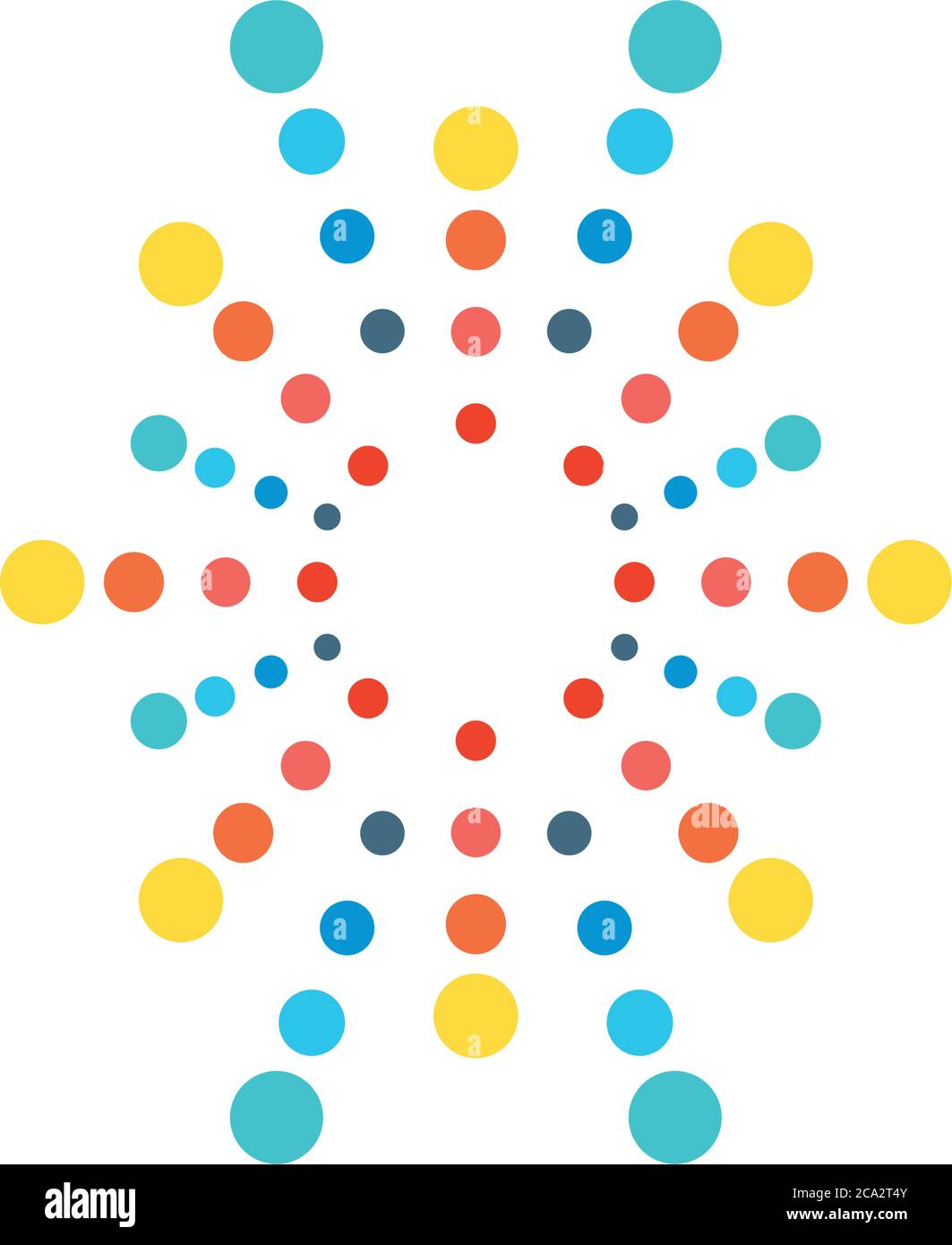circles firework icon over white background, flat style, vector ...