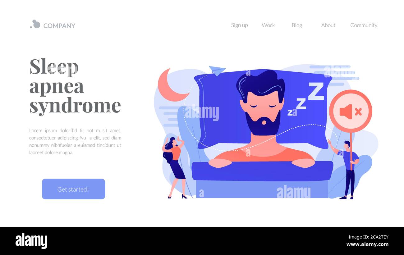 Sleep apnea concept Stock Vector Images - Alamy