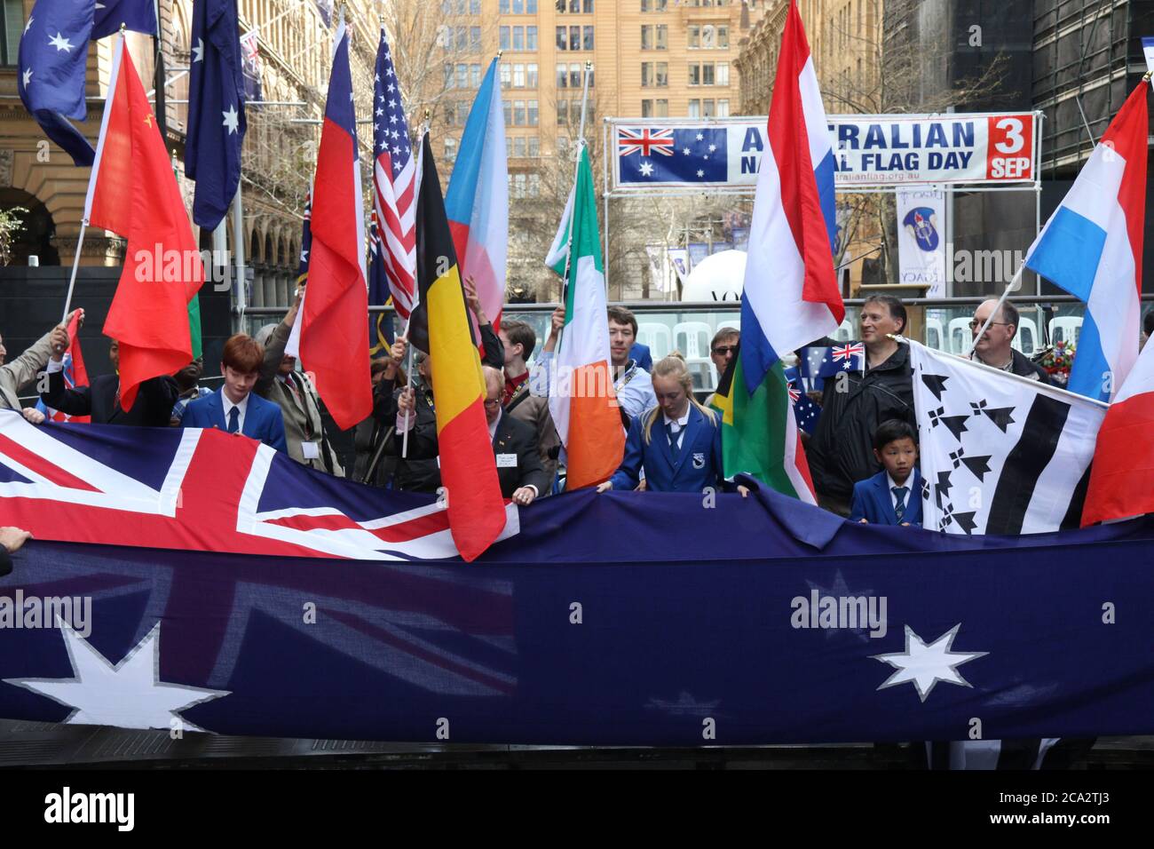 Australian national flag day Stock Photo - Alamy