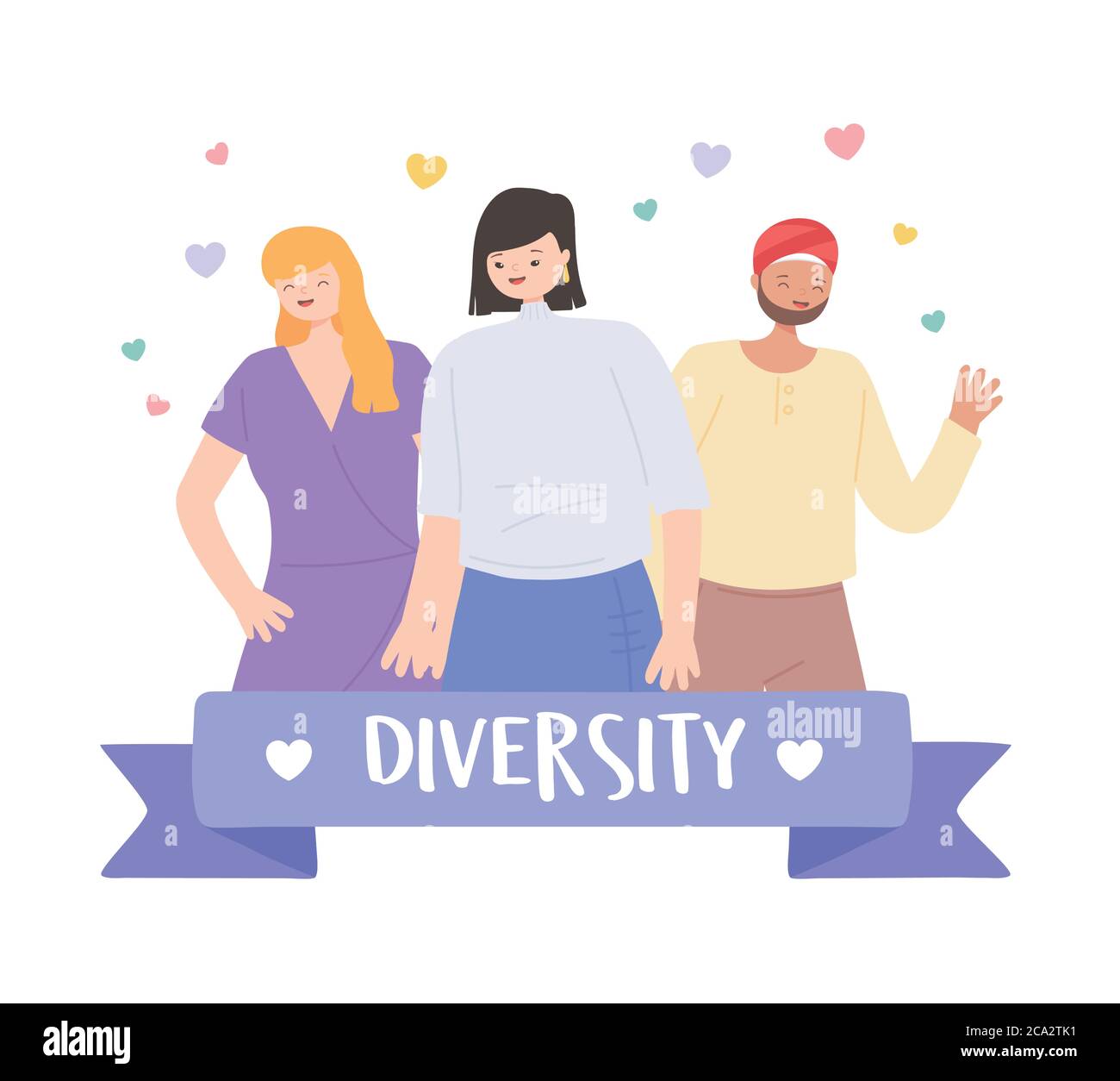 diverse multiracial and multicultural people, various groups and ethnic ...