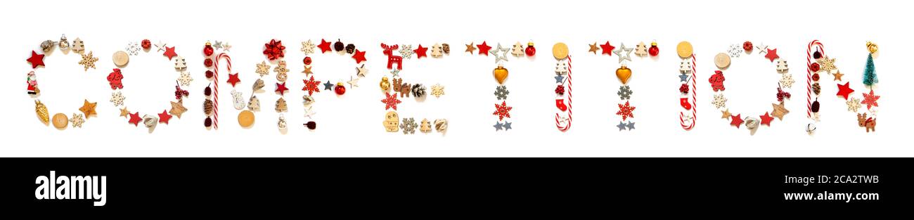 Colorful Christmas Decoration Letter Building Word Competition Stock ... Colorful Christmas Decoration Letter Building Word Competition Stock ...