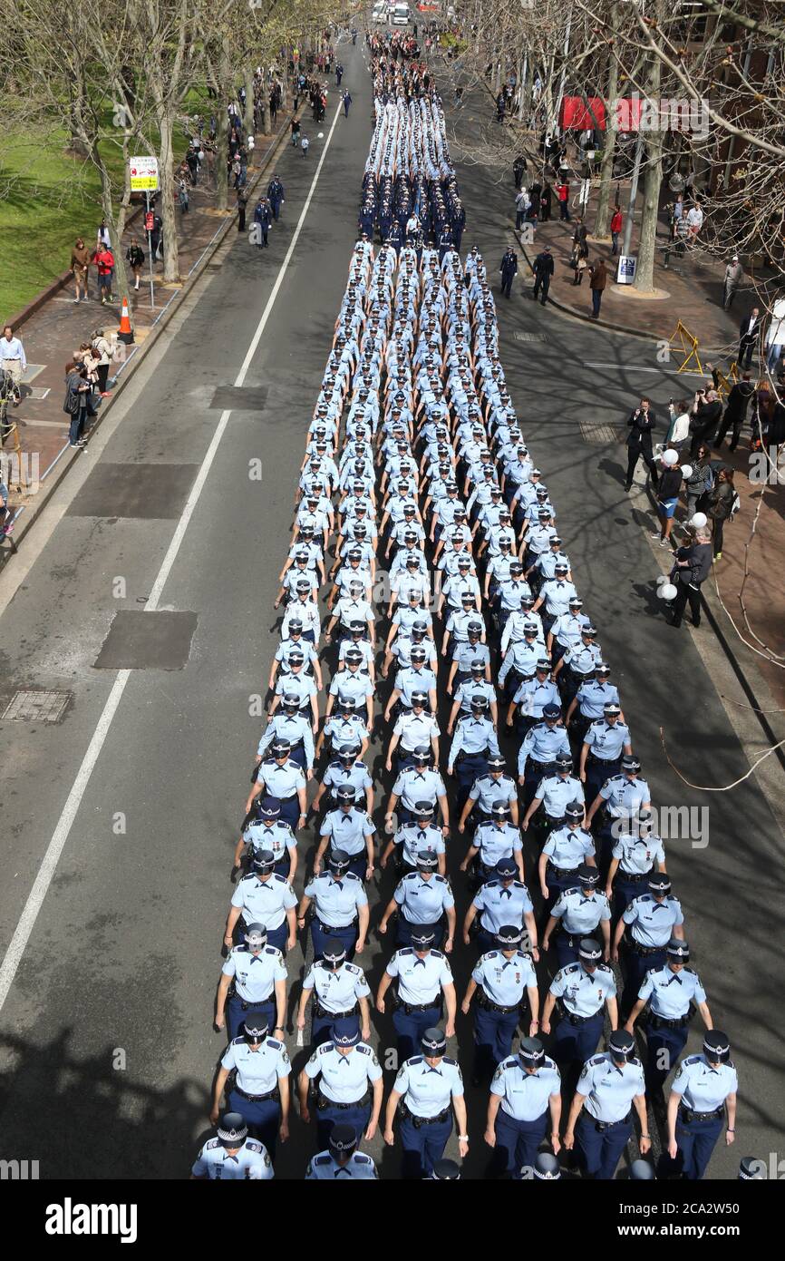 Parade in Sydney marks 100 years of women in policing Stock Photo - Alamy