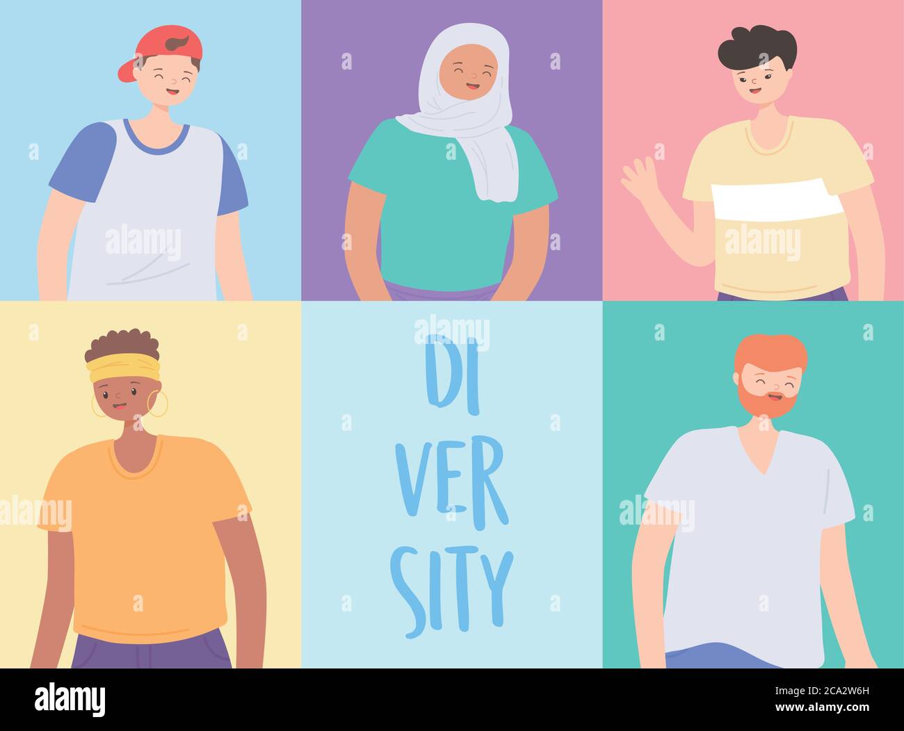 diverse multiracial and multicultural people, global people of ...