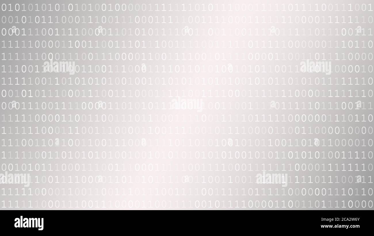 Background of zeros and ones in white and gray colors Stock Vector ...