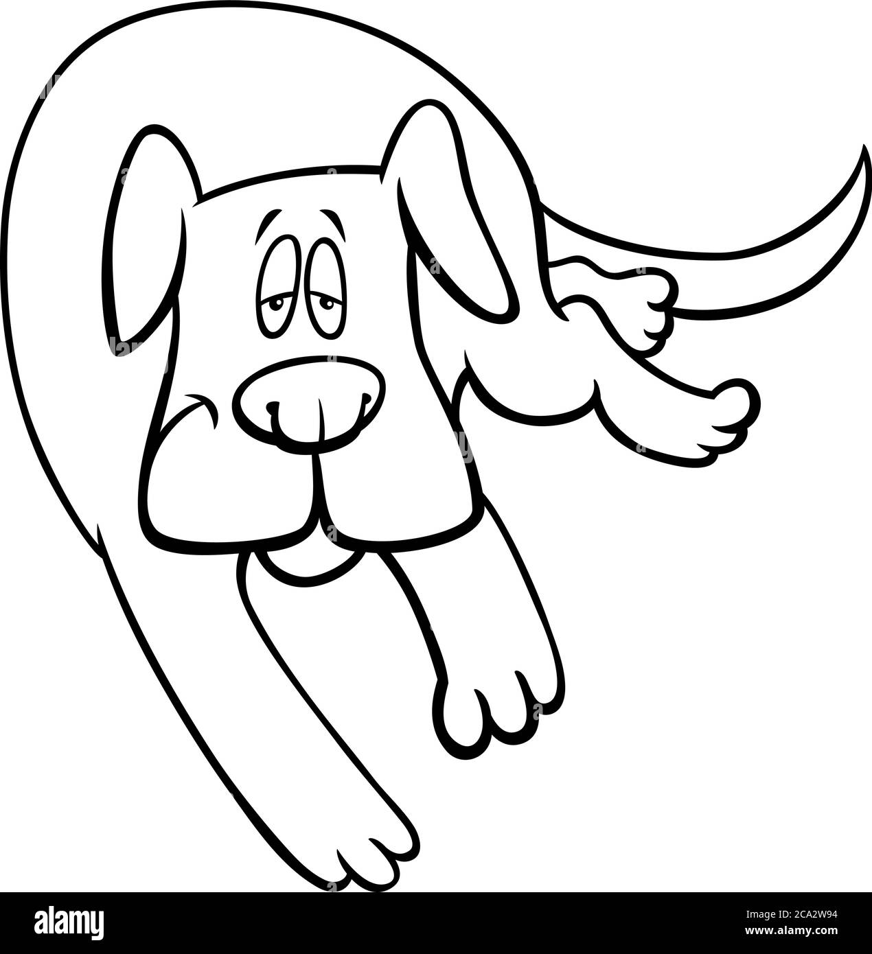 Tired Dog Clipart