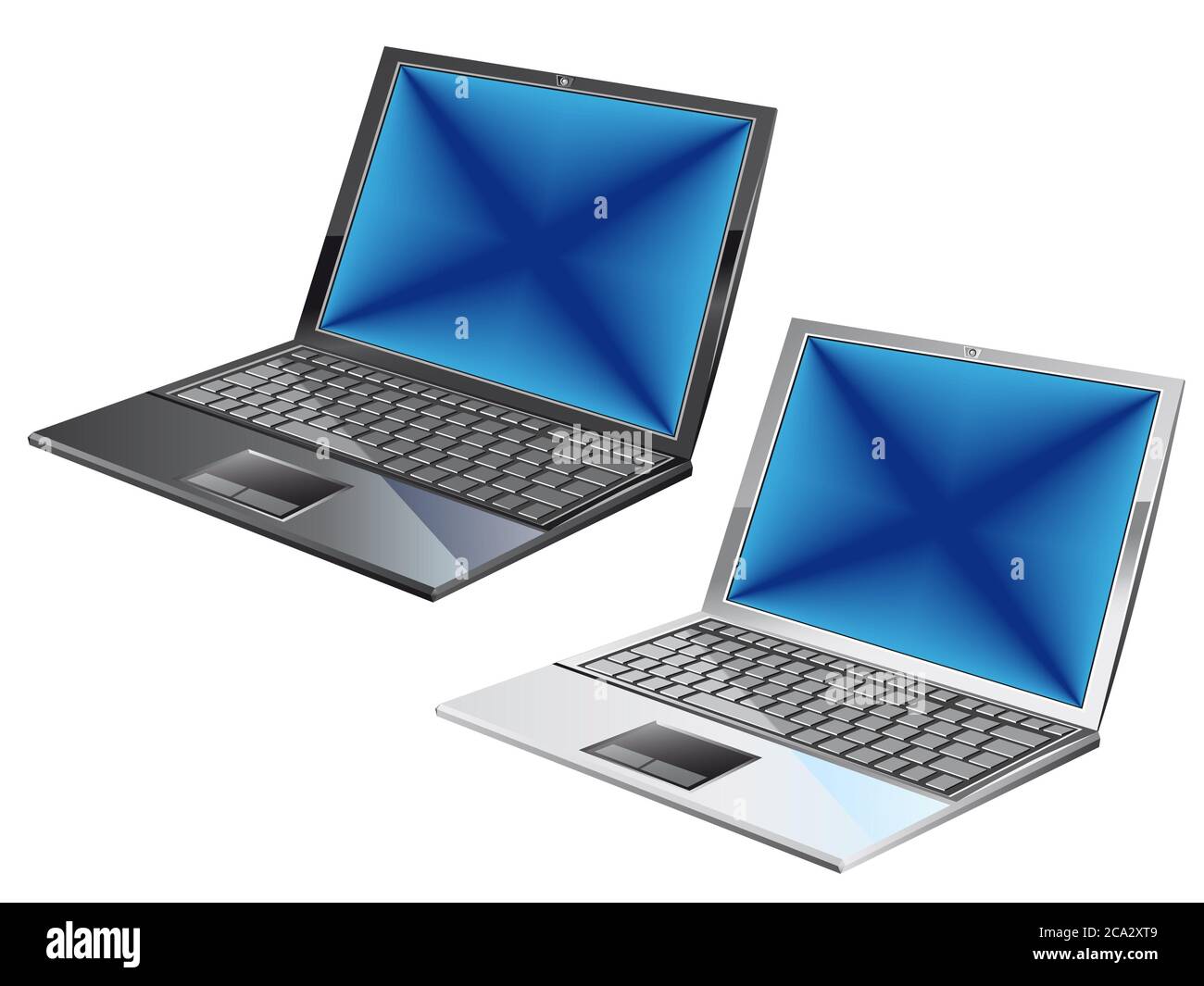 Silver computer monitor vector hi-res stock photography and images - Alamy