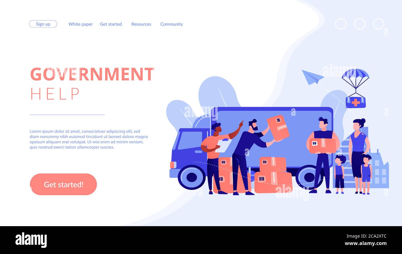 Humanitarian aid box Stock Vector Images - Alamy