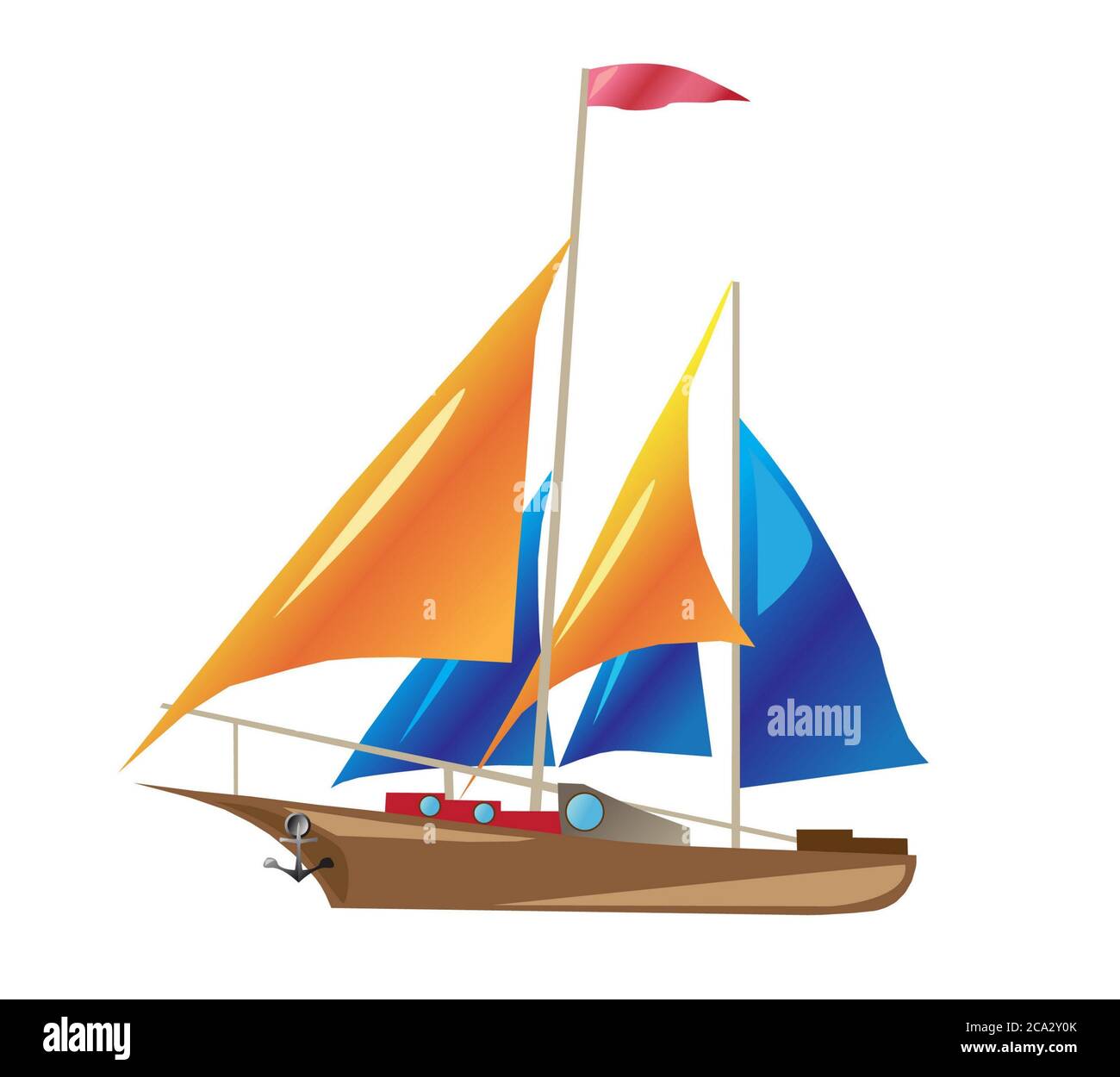 Sail Cut Out Stock Images & Pictures - Alamy