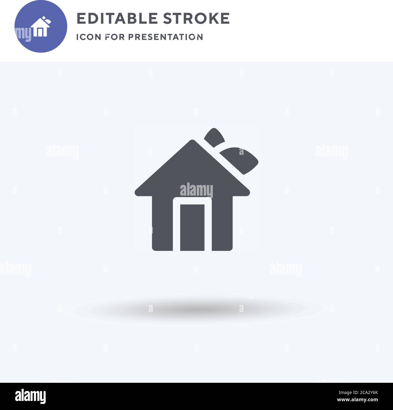 House icon vector, filled flat sign, solid pictogram isolated on white ...