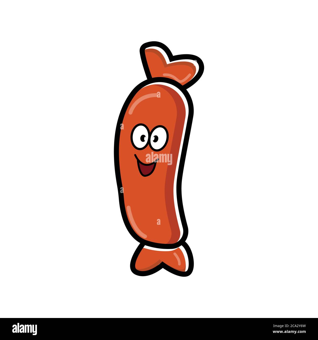 Sausage cartoon character. Design template vector Stock Vector Image ...