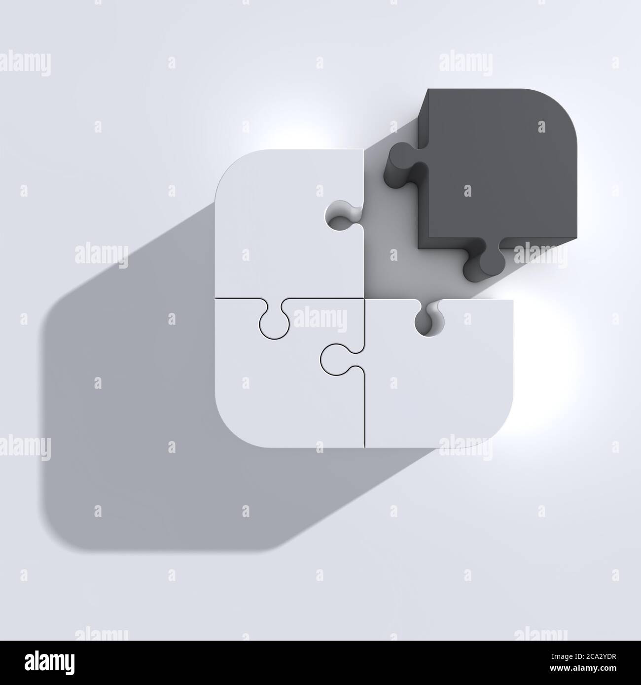 Jigsaw illustration concept hi-res stock photography and images - Alamy