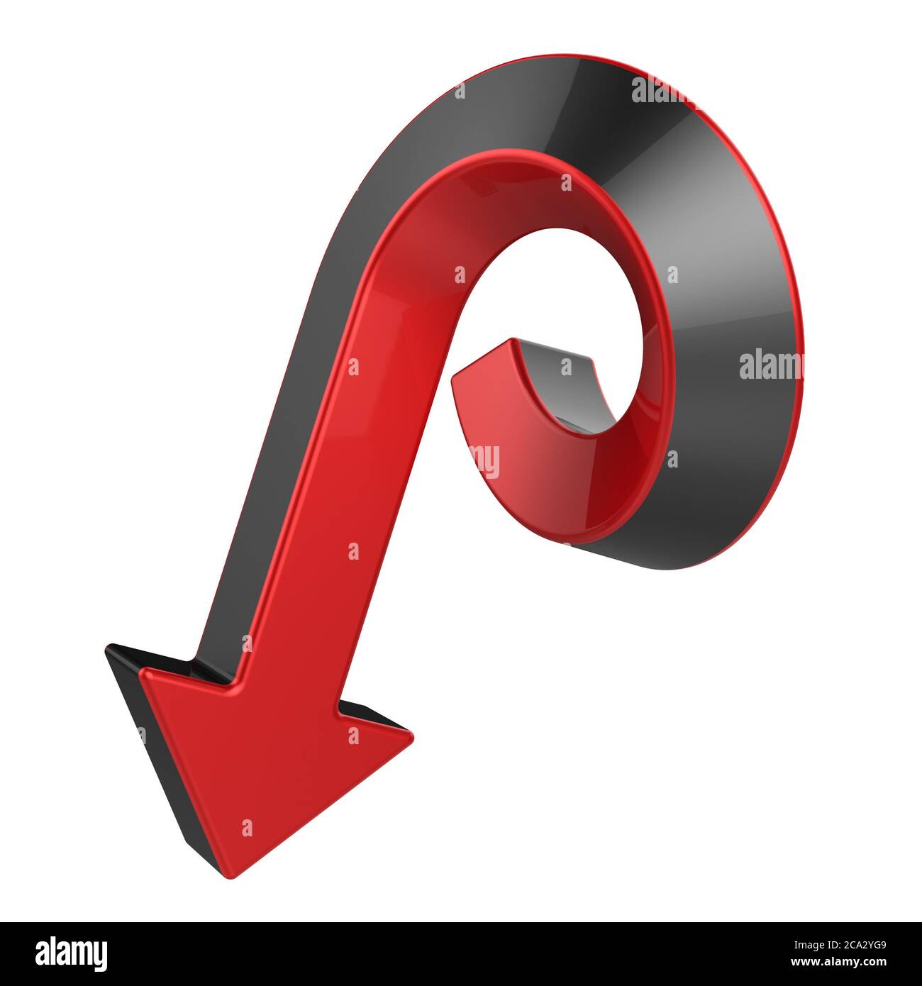 Arrow pointing down hi-res stock photography and images - Alamy