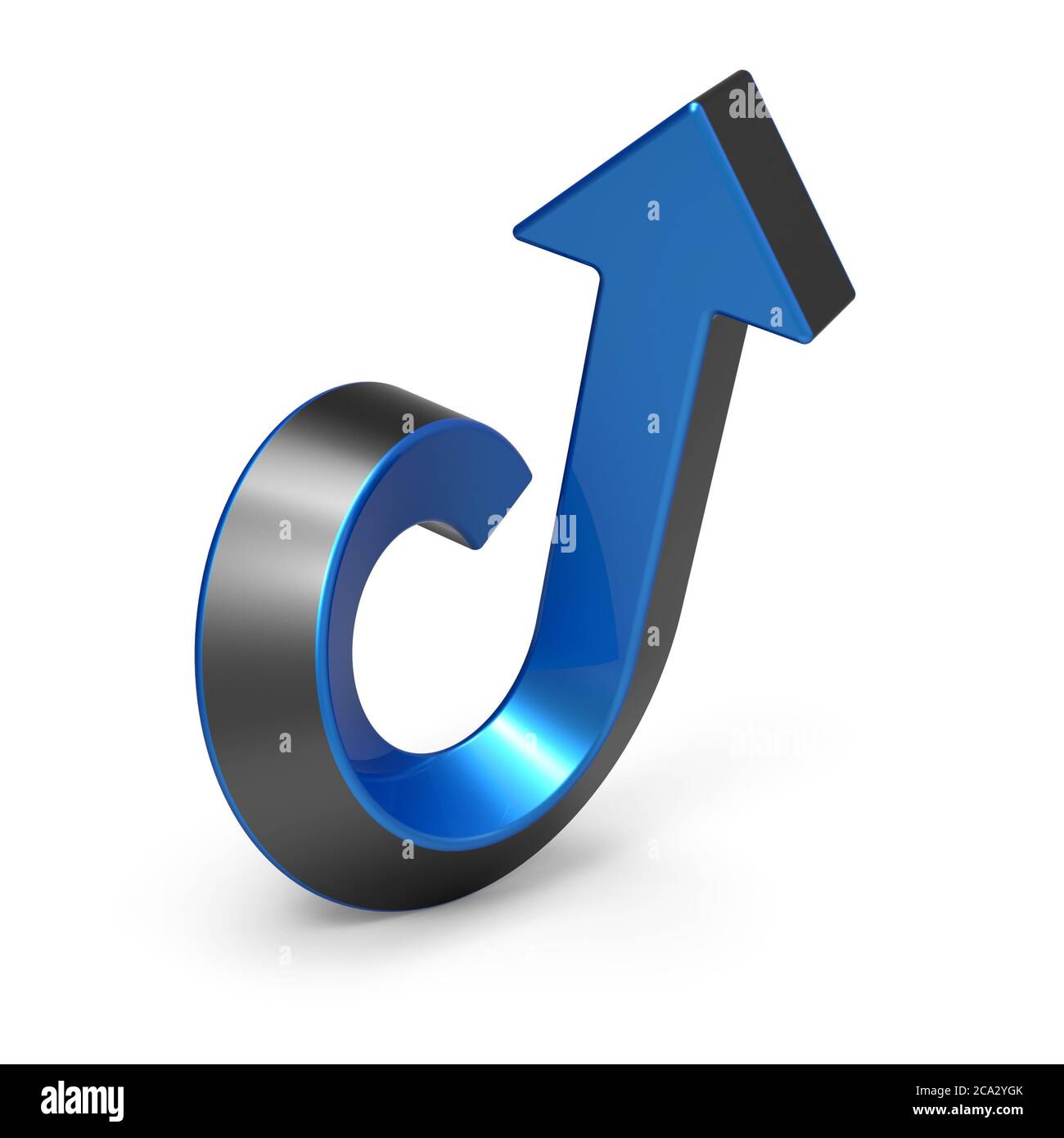 Blue sign arrow Cut Out Stock Images & Pictures - Alamy