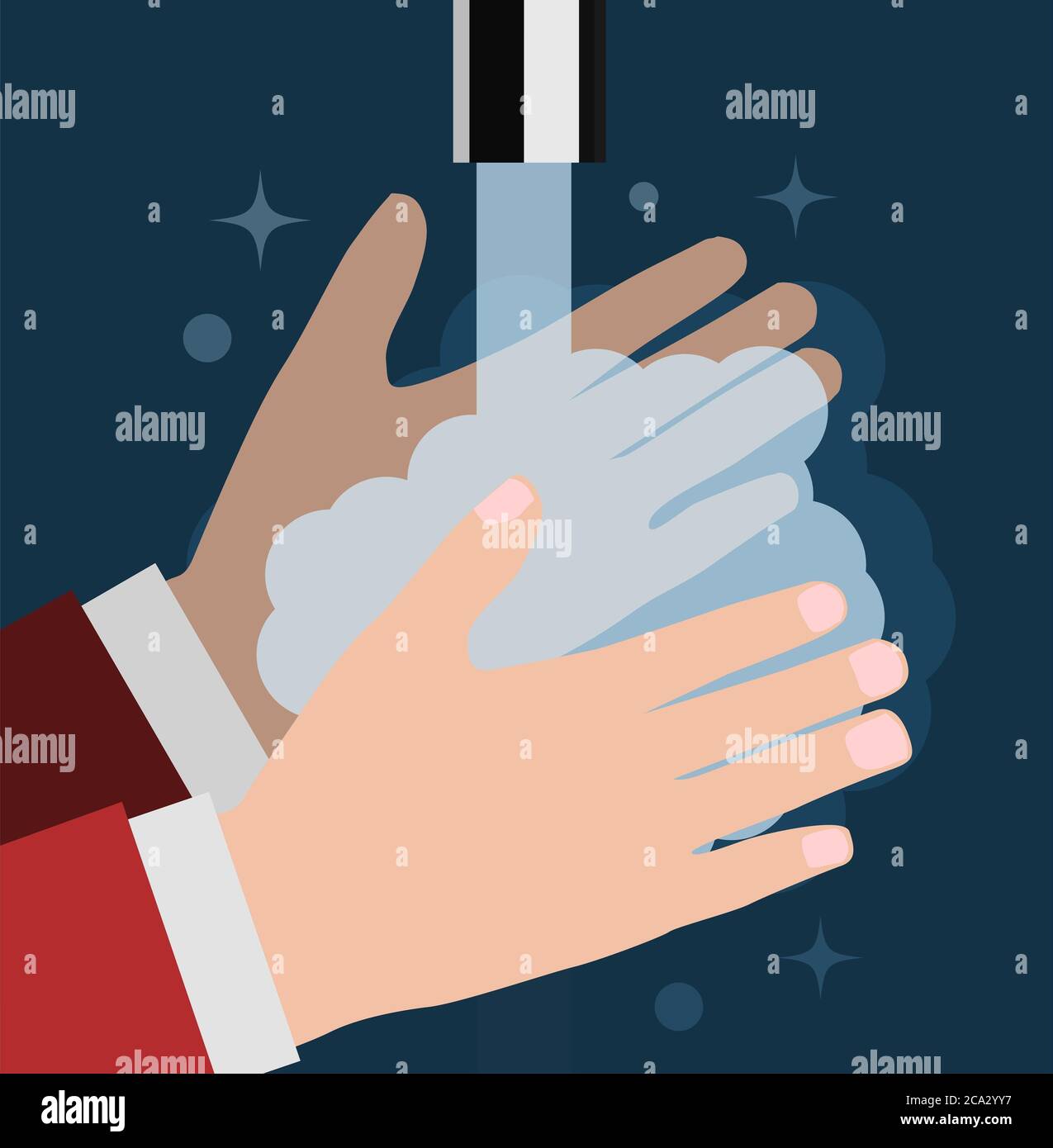 Hand washing pictogram hi-res stock photography and images - Alamy