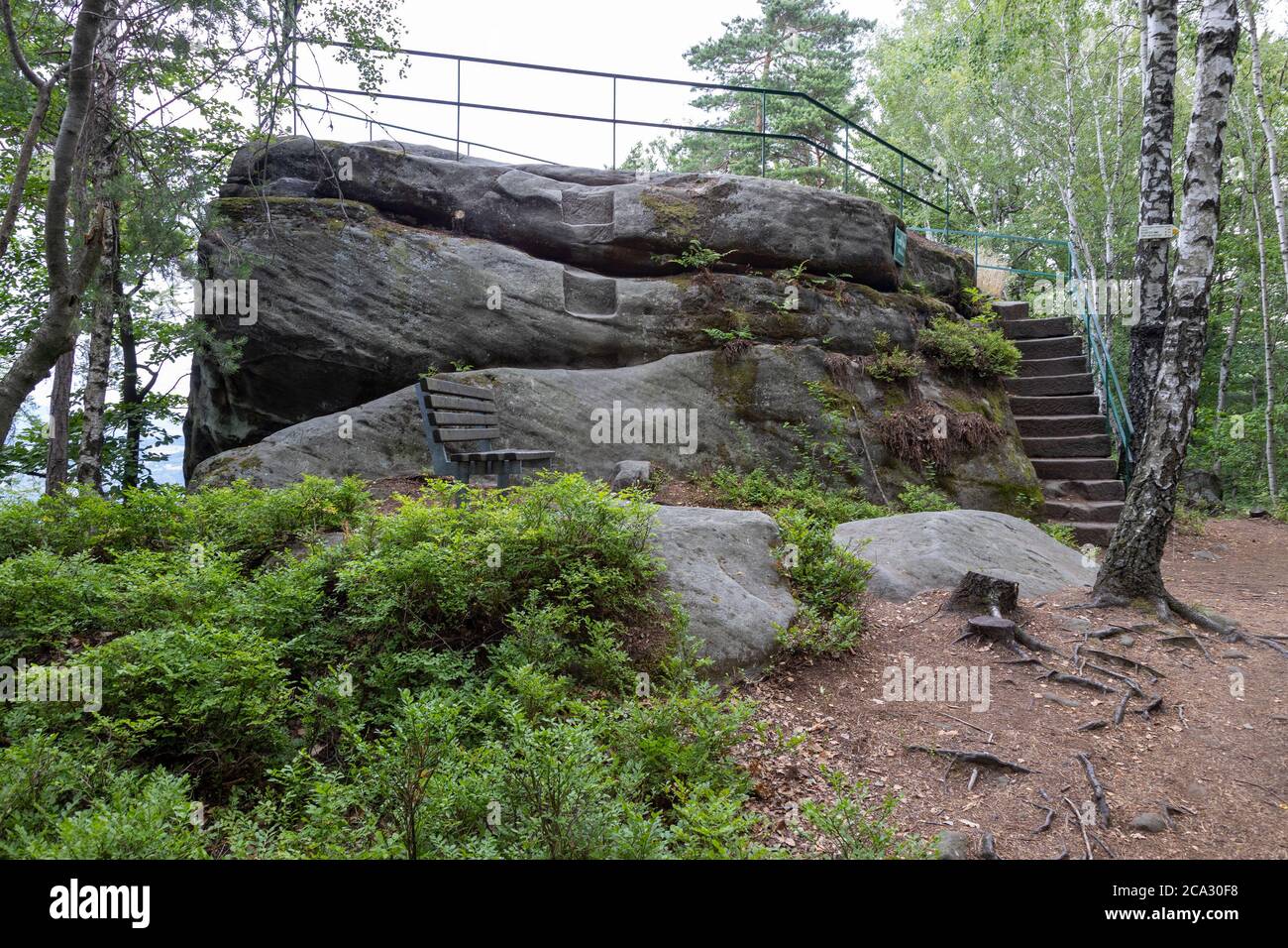 Skalni mesto, chranena krajinna oblast, vrch Sokol, Mala Skala, Cesky ...