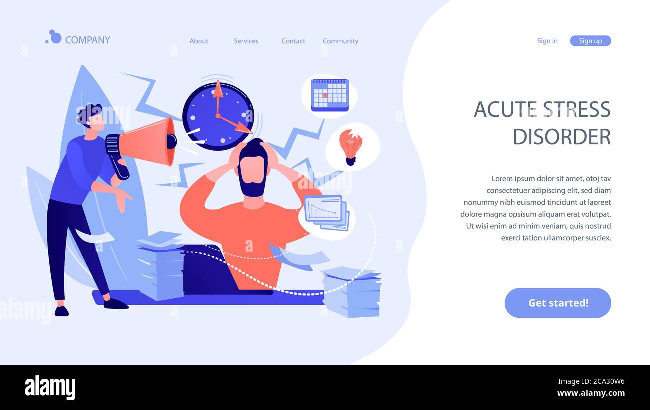 Acute stress disorder Stock Vector Images - Alamy