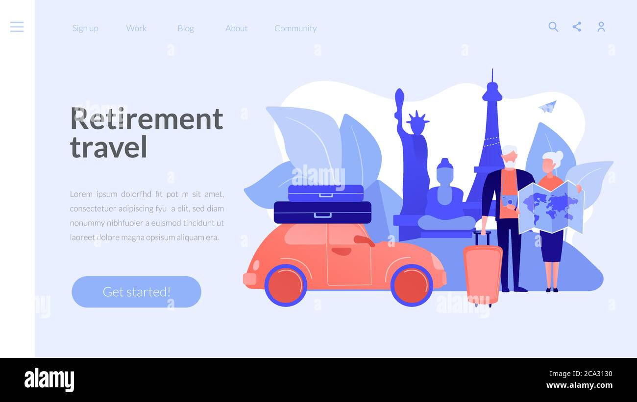 Elderly abroad Stock Vector Images - Alamy