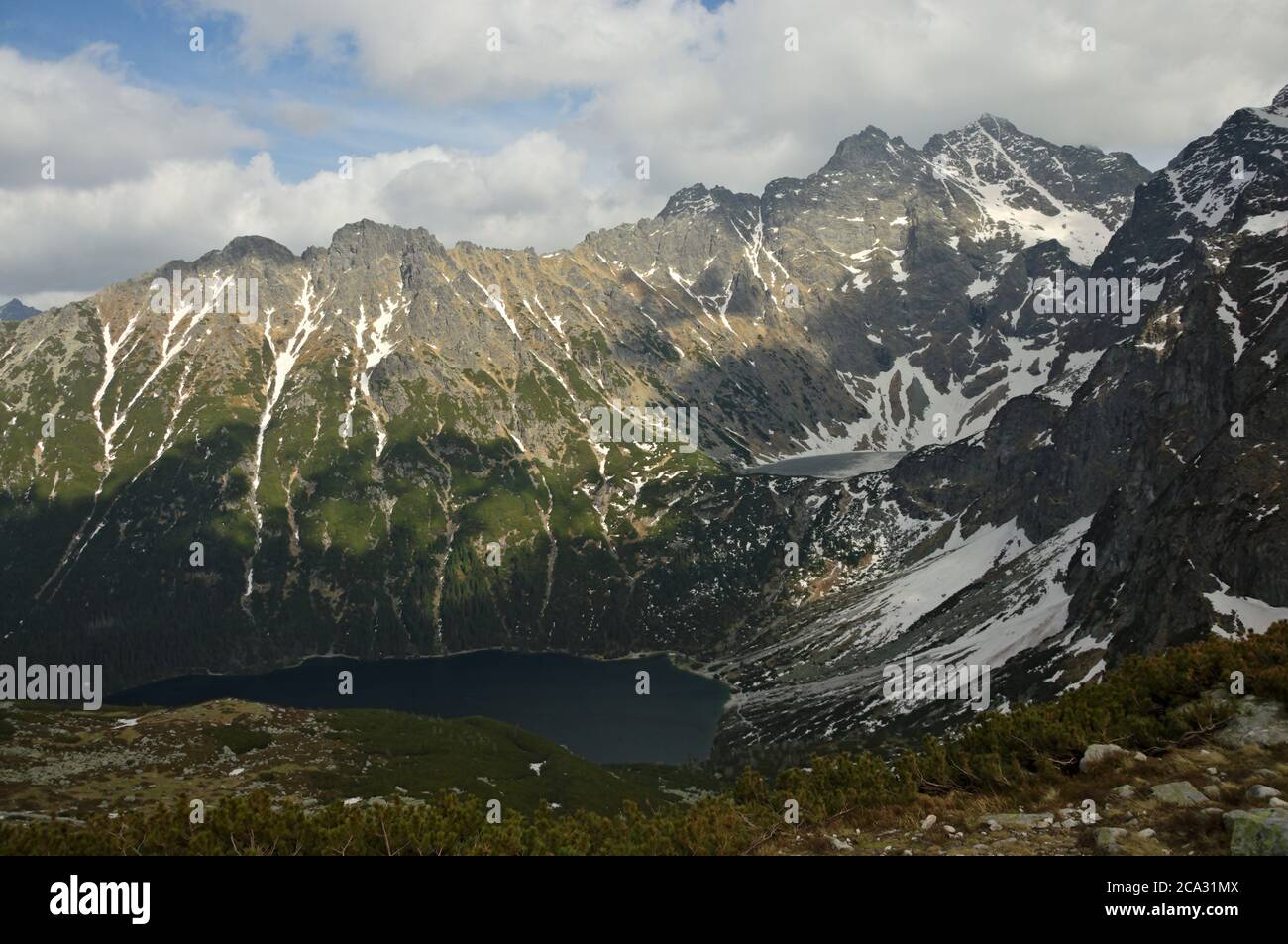 Poland Tatra Mountains. View of Rysy from the trail to Szpiglasowa ...