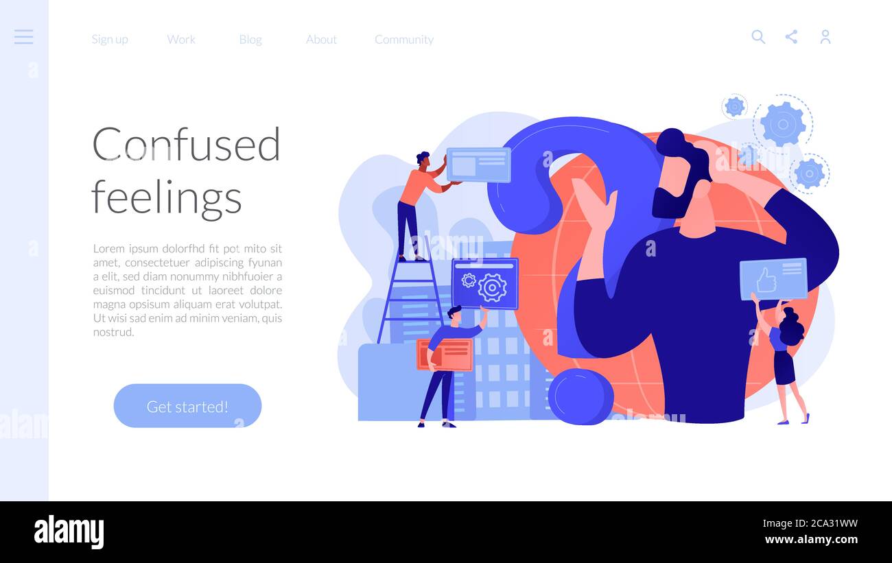 Digital confusion Stock Vector Images - Alamy