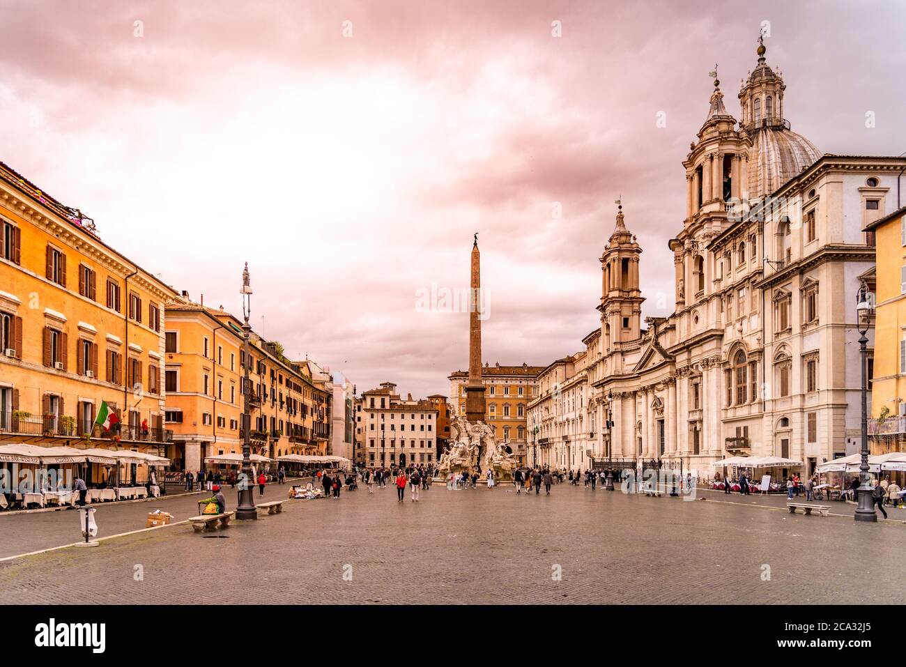 ROME, ITALY - MAY 5, 2019: Navona Square, Italian: Piazza Navona, the ...