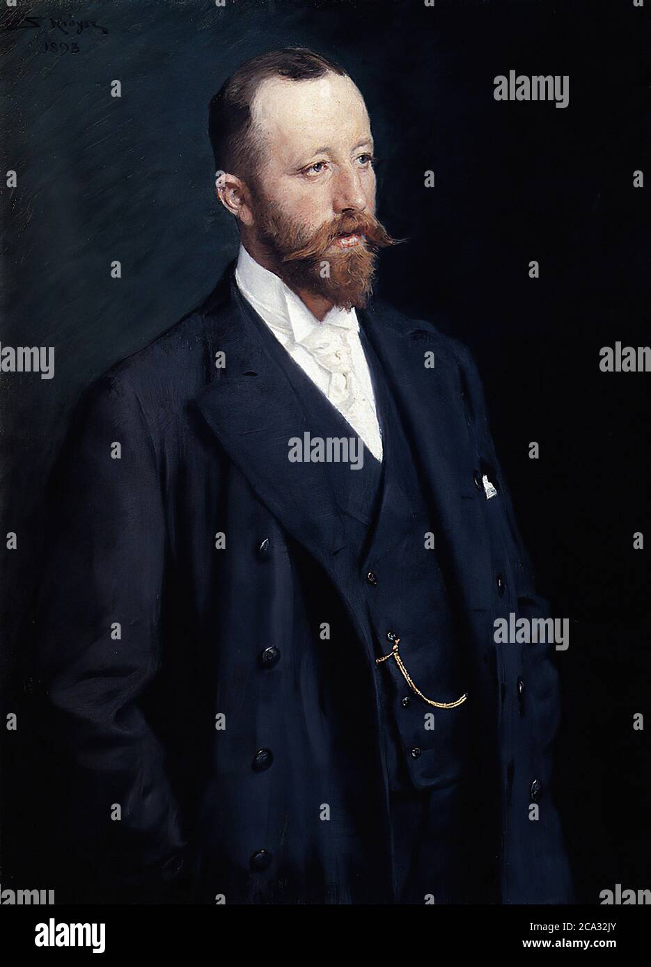 Kroyer Peder Severin - Portrait of a Gentleman - Danish School - 19th ...