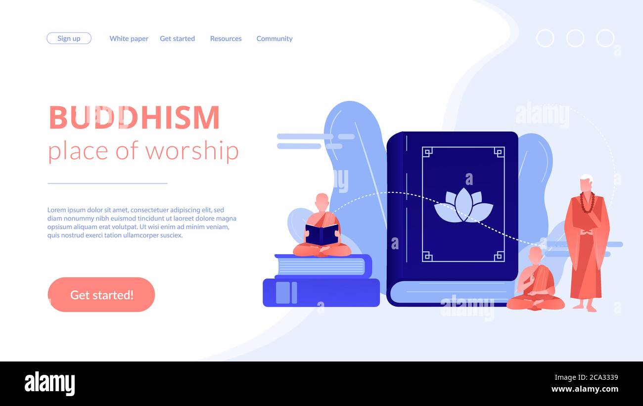 Buddhism holy place Stock Vector Images - Alamy