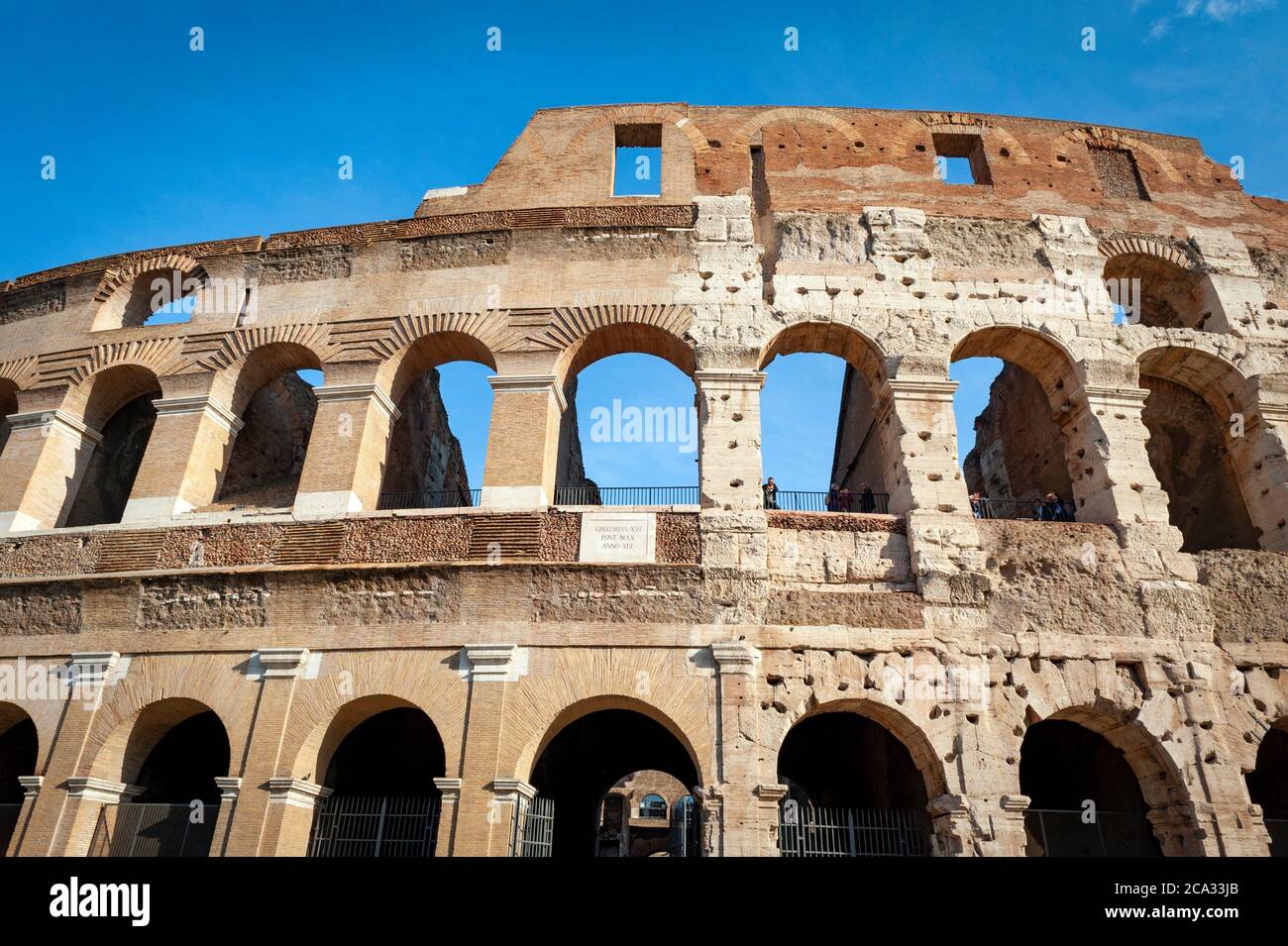 Detail Of The Facade Of The Colosseum