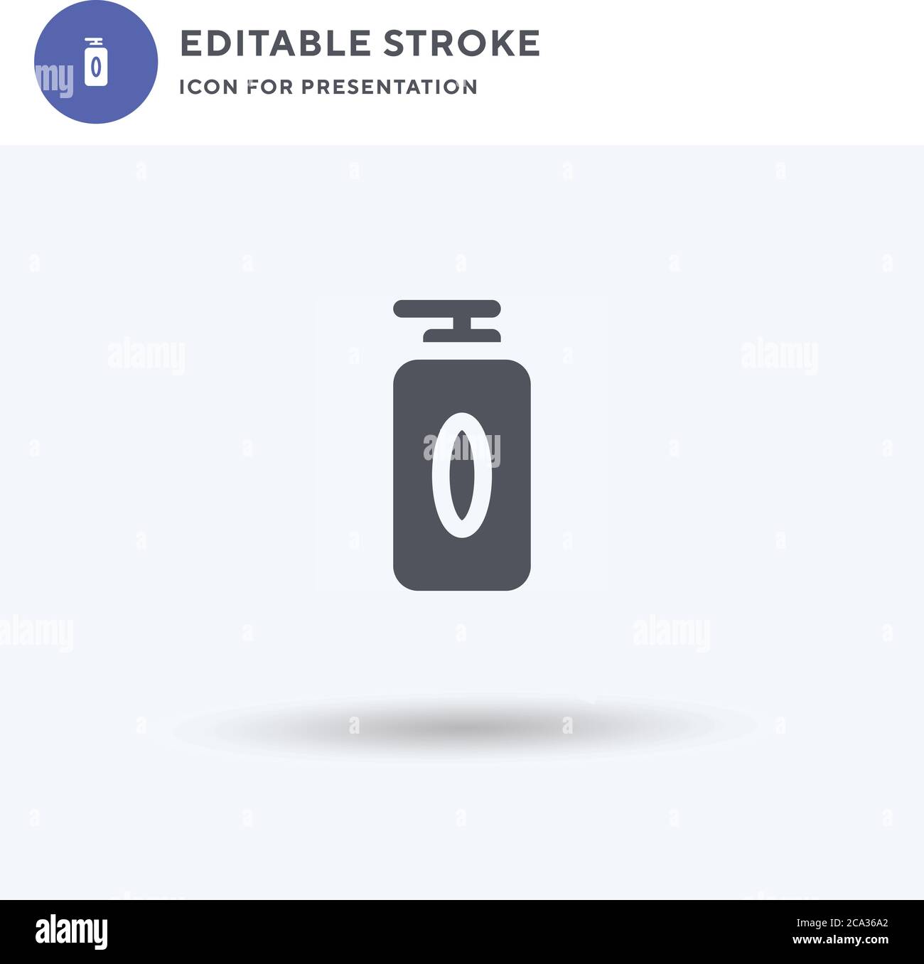 Gel icon vector, filled flat sign, solid pictogram isolated on white ...