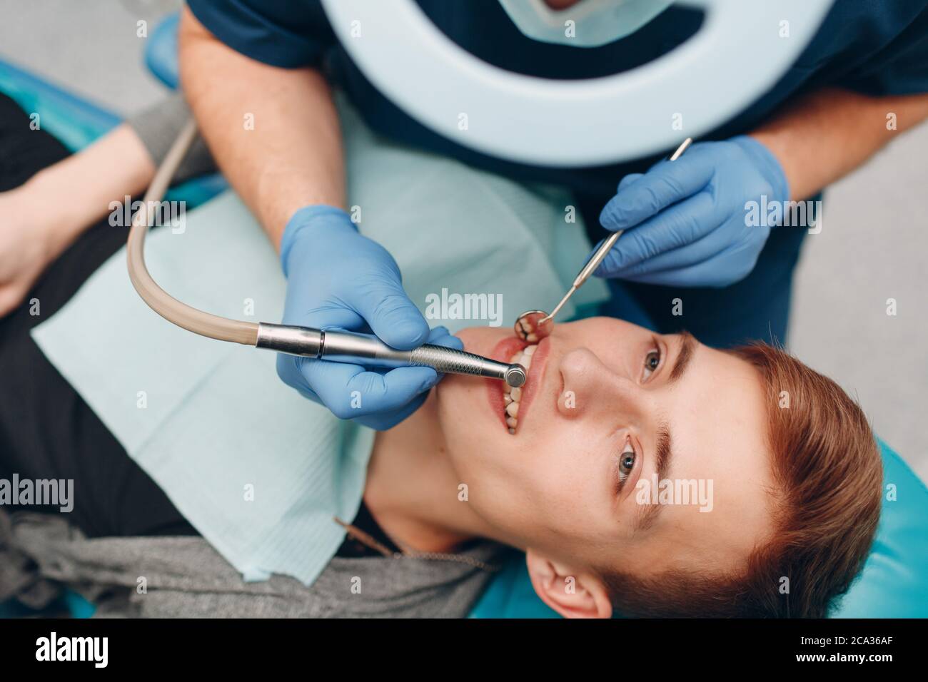 Dentistry. Dental clinic. Doctor and patient. Teeth health Stock Photo ...