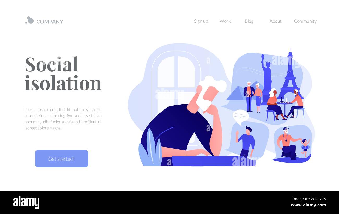 Isolation loneliness concept Cut Out Stock Images & Pictures - Alamy