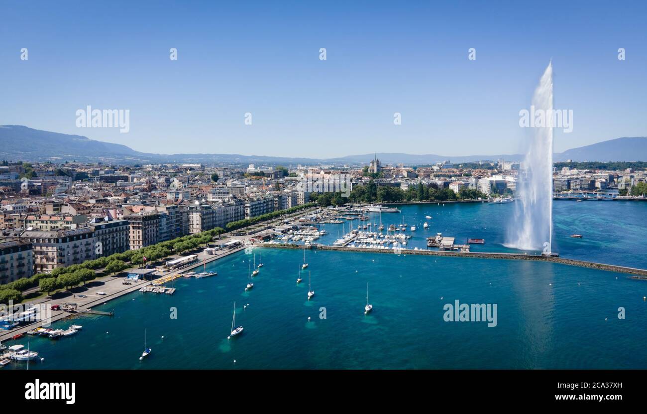 Birds Eye View Lake Geneva High Resolution Stock Photography and Images ...