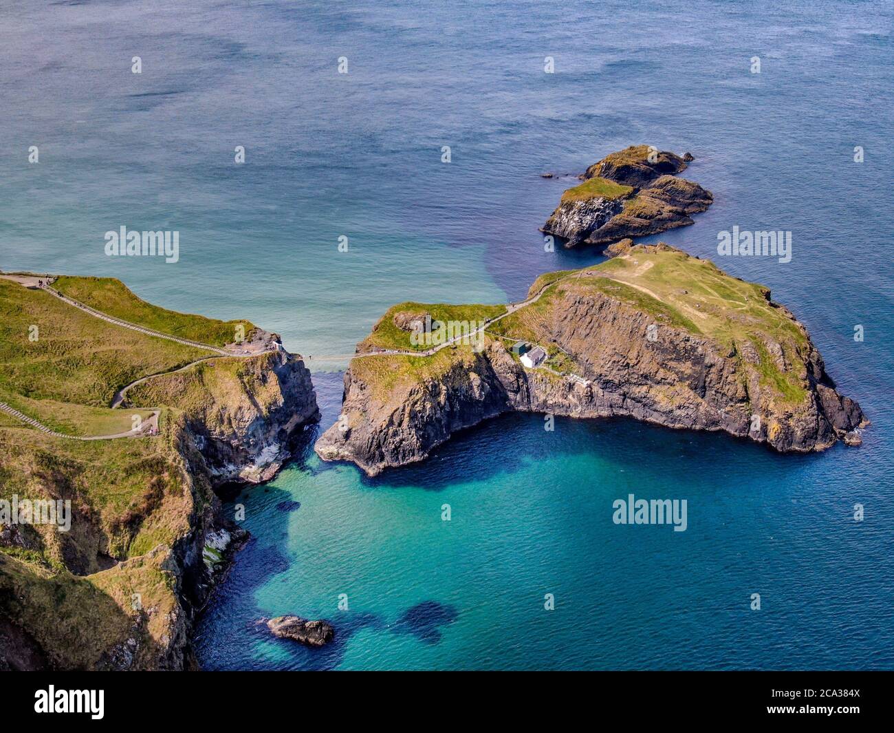 Carrick rede rope bridge co hi-res stock photography and images - Alamy