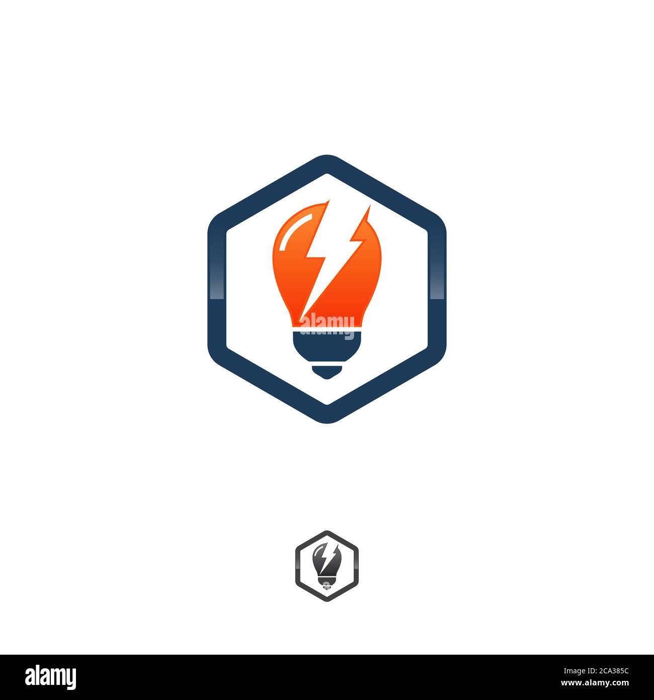 Light bulb symbol on white background Stock Vector Image & Art - Alamy