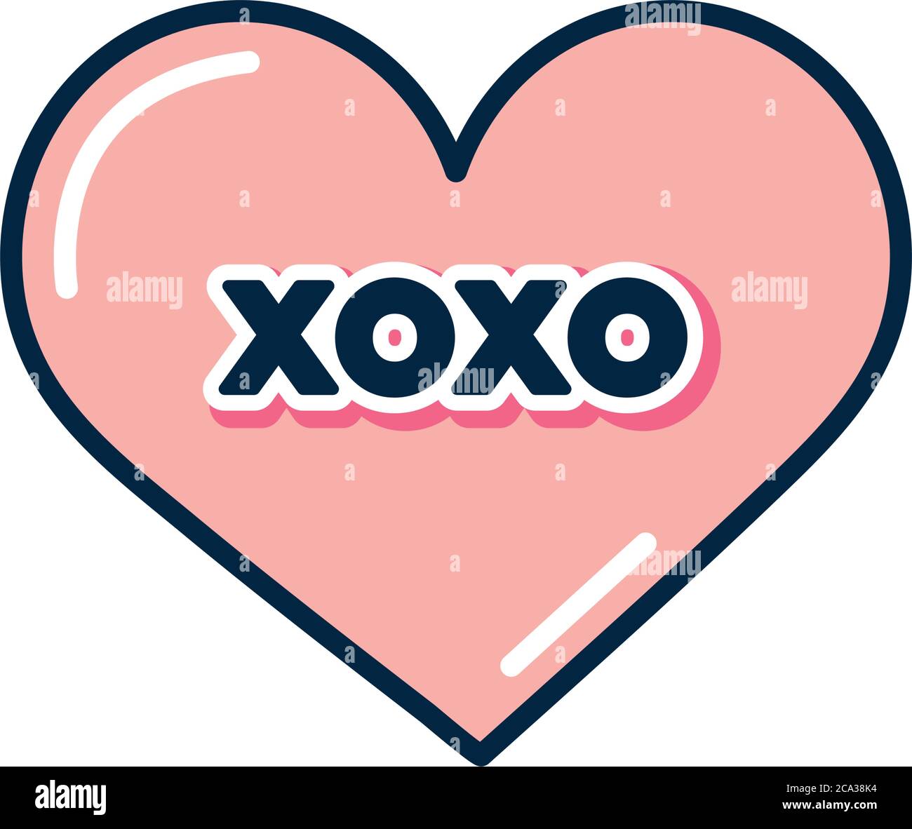 Xoxo word Stock Vector Images - Alamy