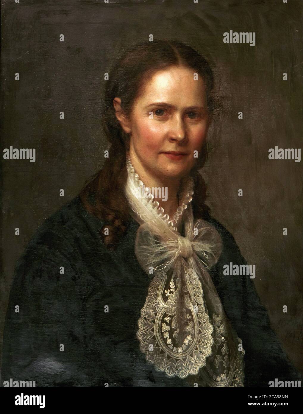 Olrik Ole Henrik - Portrait of an Older Woman - Danish School - 19th ...