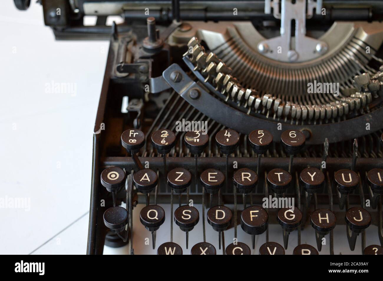 Typewriter With Paper Close Up