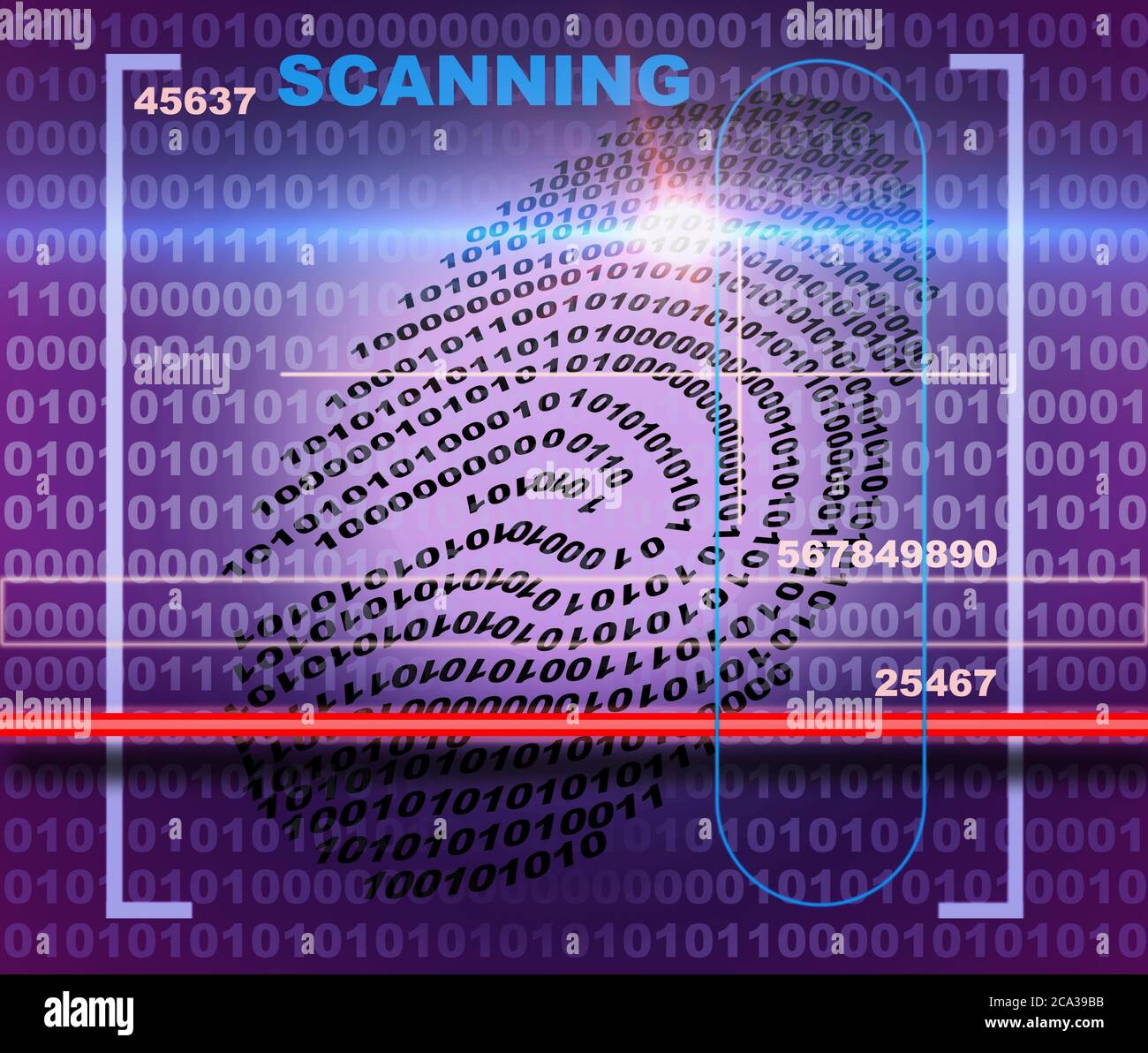Biometric scanner screen hi-res stock photography and images - Alamy