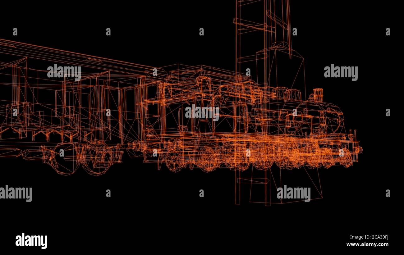 Hologram of train hi-res stock photography and images - Alamy