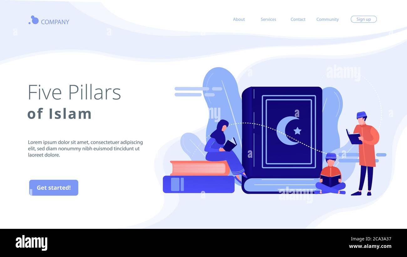 Islam concept landing page Stock Vector Image & Art - Alamy