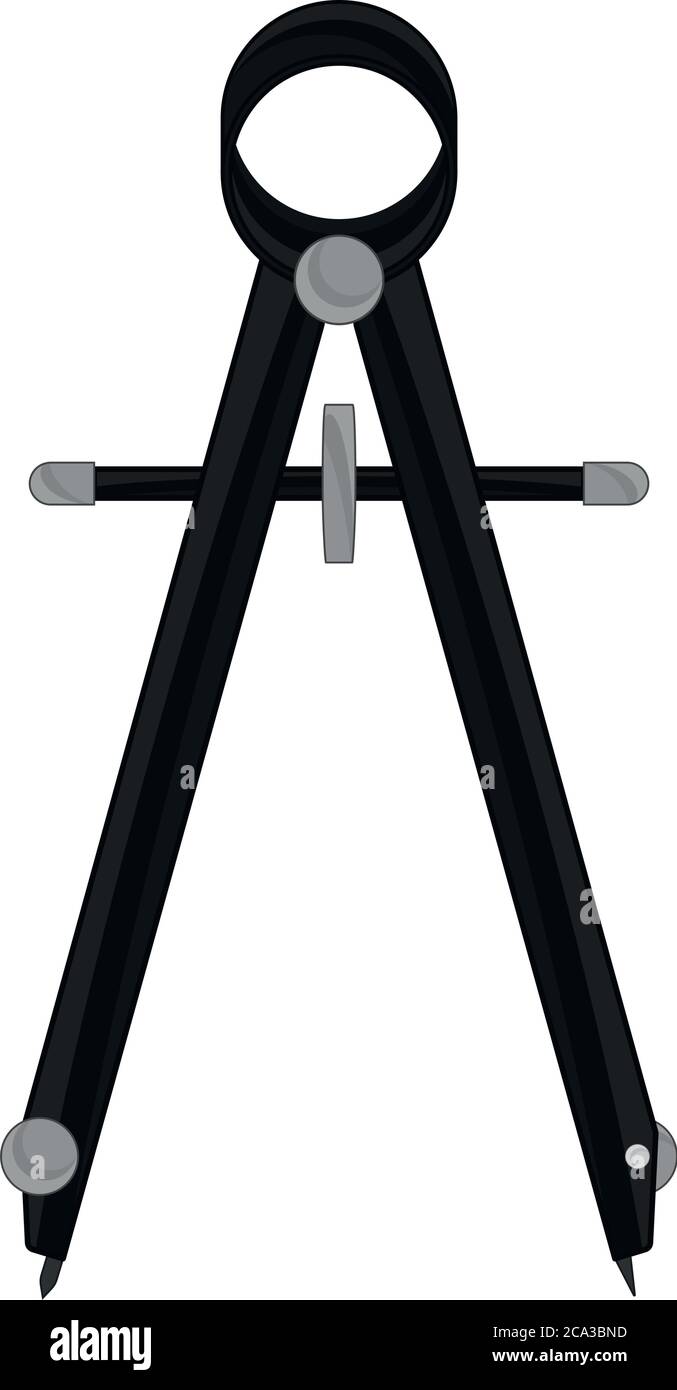 Compass icon. School supplies icon - Vector illustration Stock Vector ...